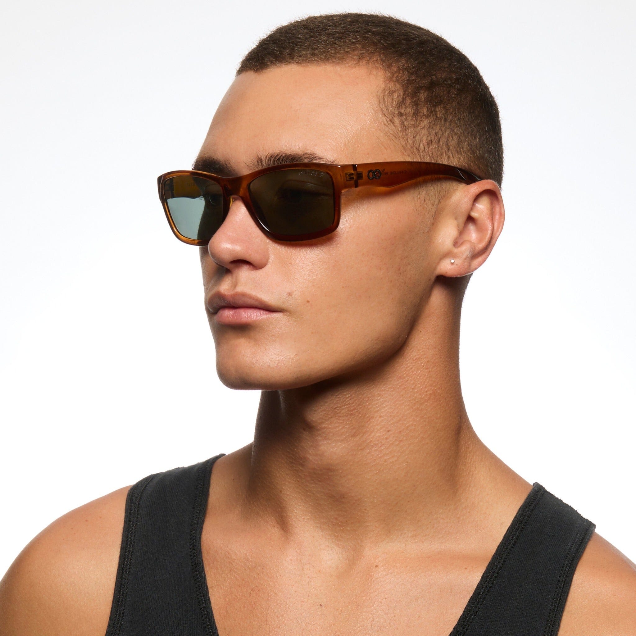 Childe TASMAN Translucent Cola | Green Polarised Bio Lens - Childe Eyewear