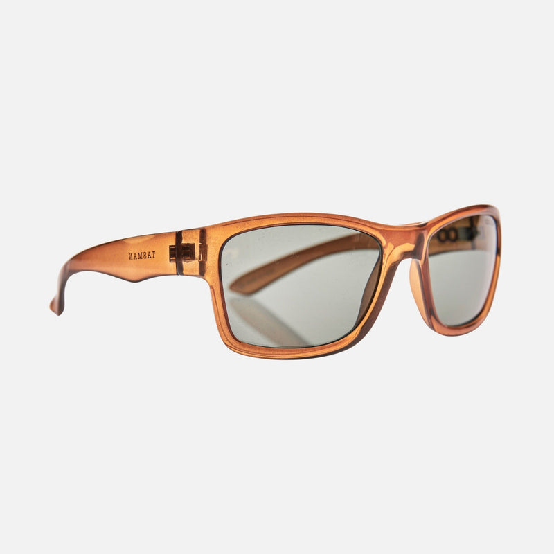 Childe TASMAN Translucent Cola | Green Polarised Bio Lens - Childe Eyewear